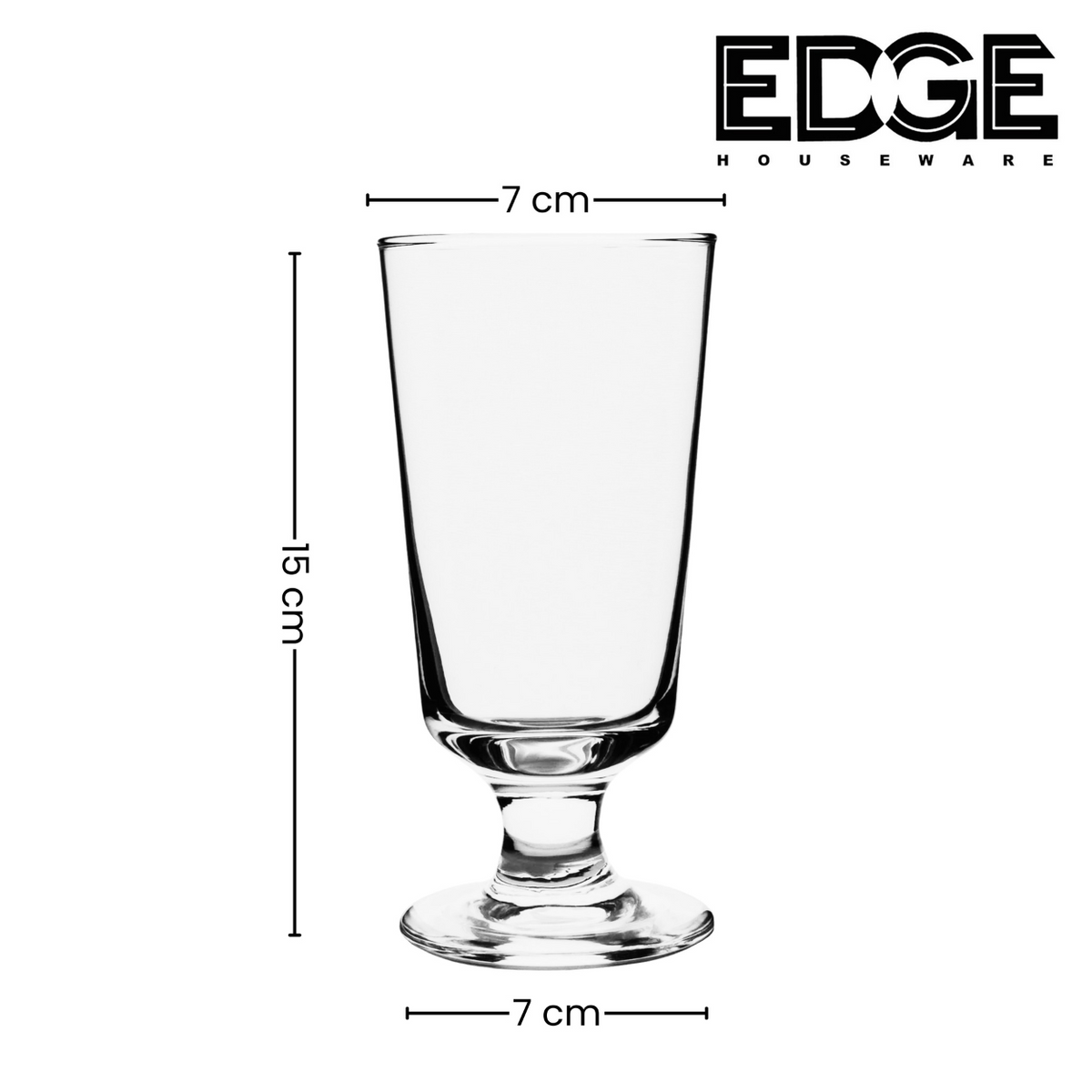 Edge Footed Highball Glass, 300ml Capacity, Set of 6 Pieces – Rampage City