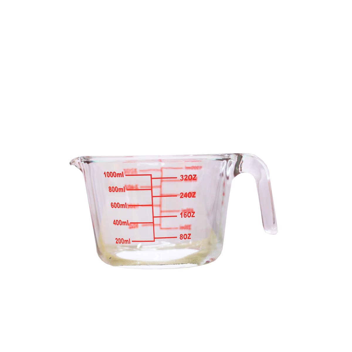 Borosilicate Glass Wet and Dry Measuring Cup with Oversized Measuremen ...