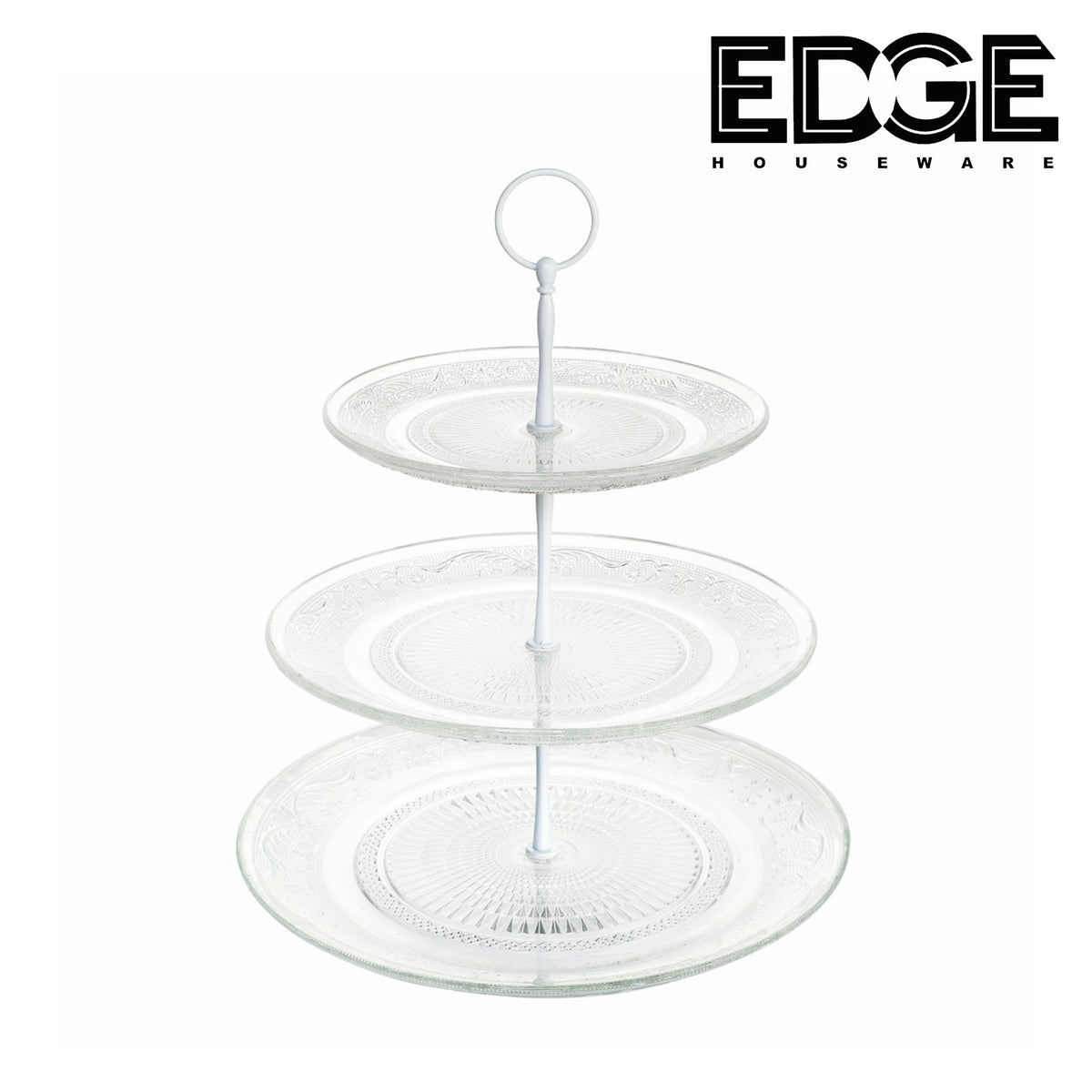 3-Tiered Glass Serving Stand Beautiful, Elegant Dishware Serve ...
