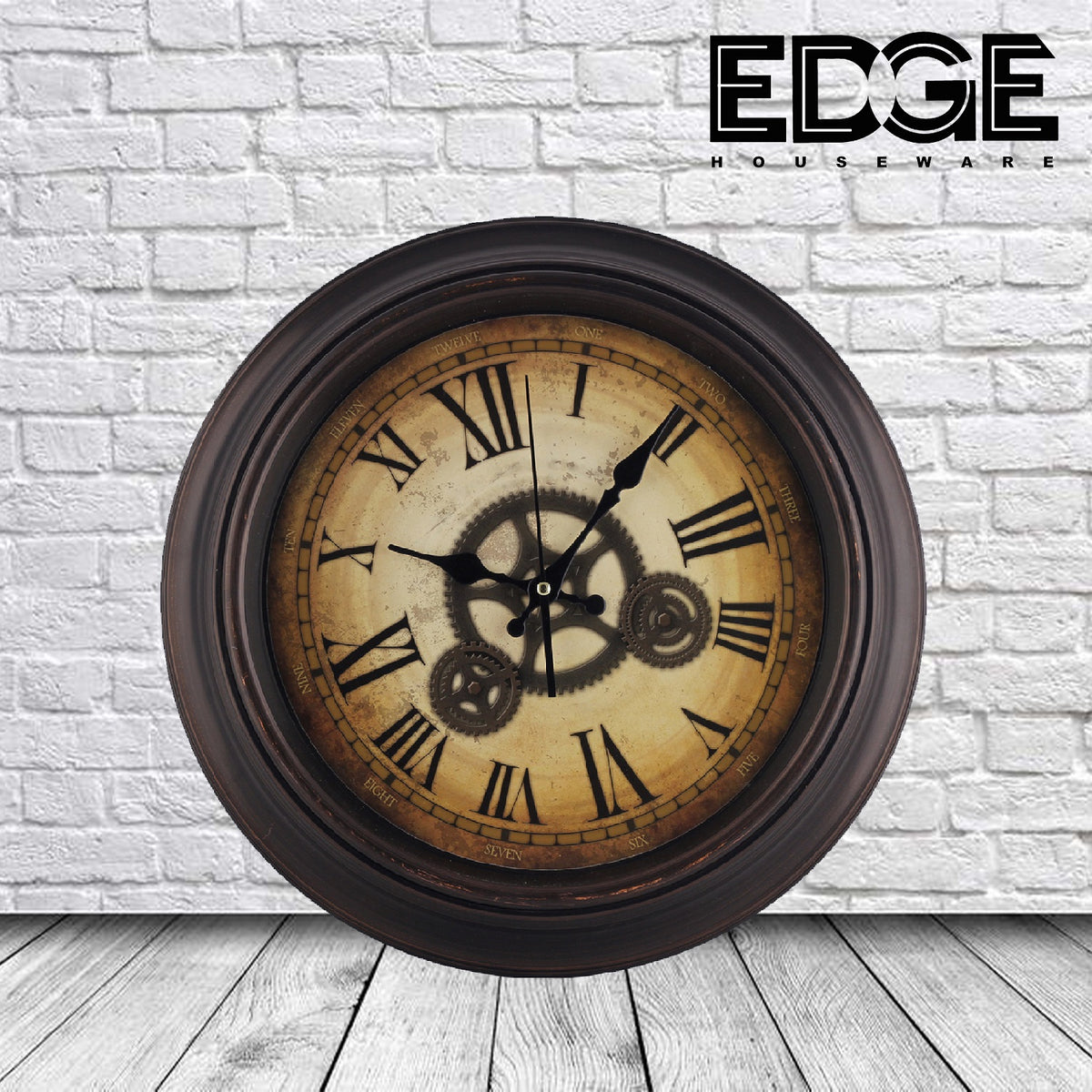 40cm Wall Clock For Living Room Bedroom fashion Wood Silent Decorative ...